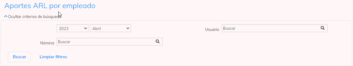 Informe aportes ARL por empleado Pro - Menú Anterior - Portal de ...